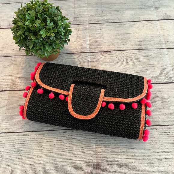 Sondra Roberts | Bags | Sondra Roberts Pom Pom And Cane Crossbody ...